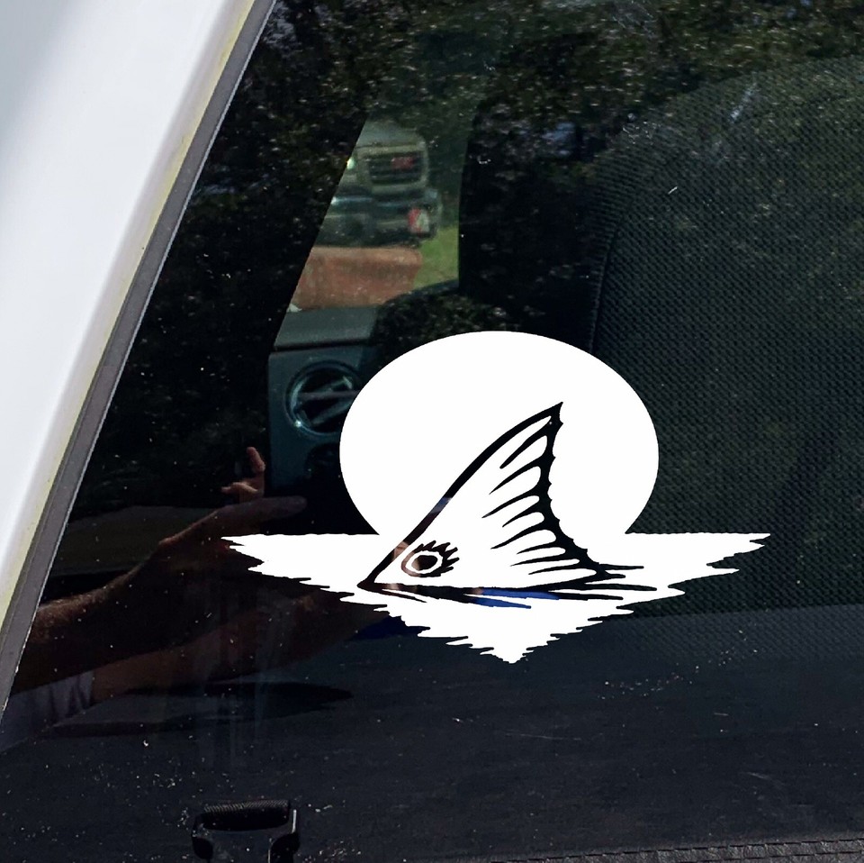 Redfish Decal, Redfish Sticker, Tailing redfish, redfish tail sticker ...