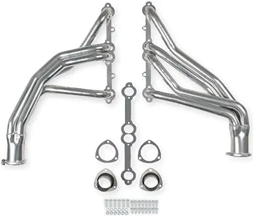 FLOWTECH LONG TUBE HEADERS,CERAMIC,1.5" TUBES,3" COLLECTORS,66-74 GM ...