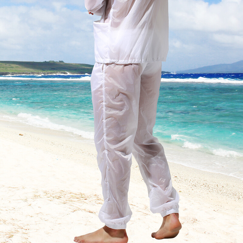 Men's Sexy Beach Thin Quick-dry Translucent Pants Summer Uv Protection ...