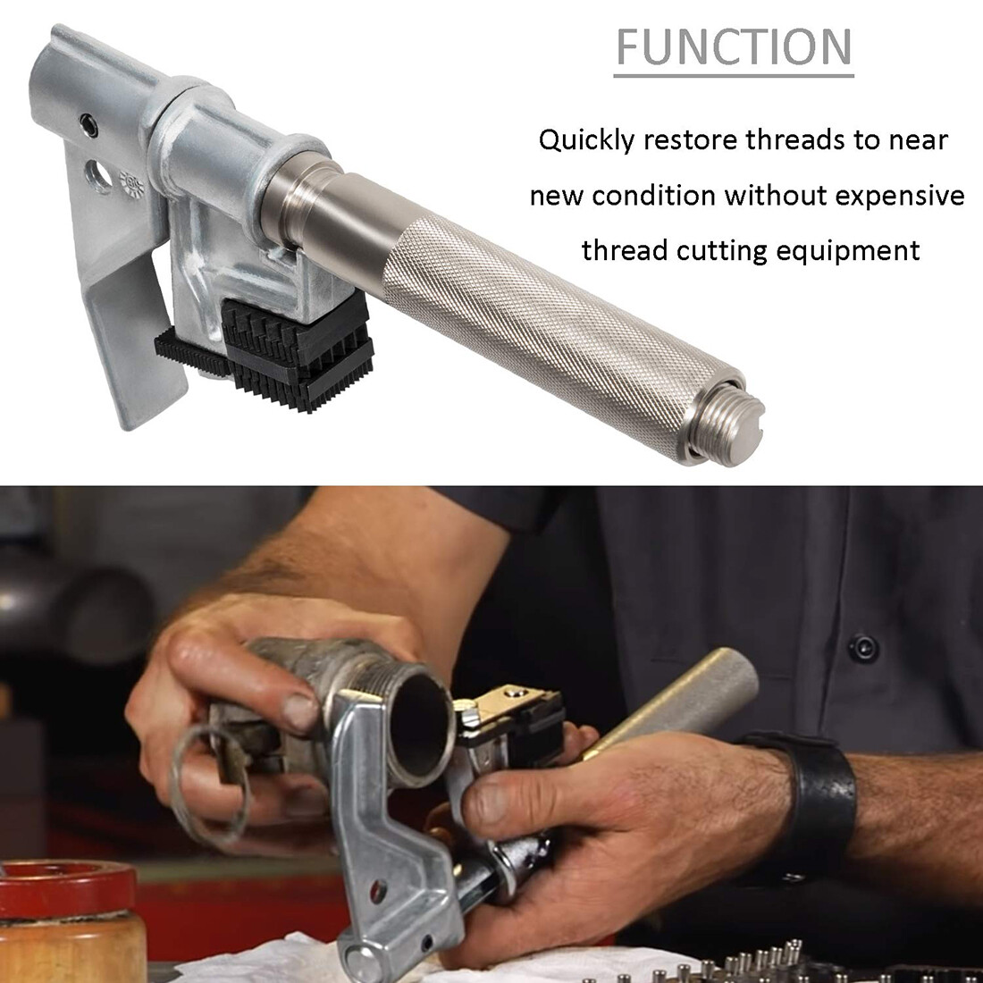 7402 Universal Outside Thread Chaser +6Pcs 216884 Standard Die 1-1/4 ...