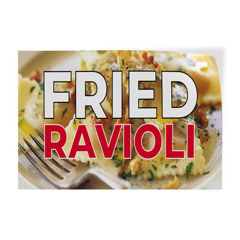 Decal Stickers Fried Ravioli Outdoor Advertising Printing Vinyl Store ...