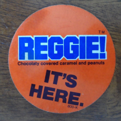 VINTAGE REGGIE! CANDY BAR STICKER EX/MT U-2993 | eBay