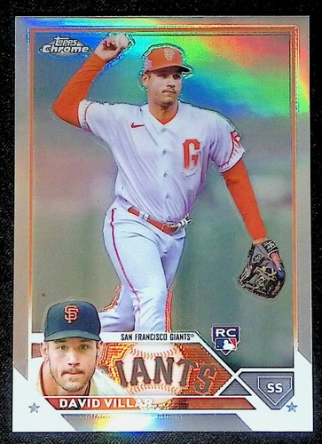 David Villar 2023 Topps Chrome #117 Refractor - Rookie Card - Giants | eBay