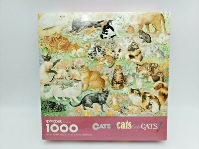 NEW Sealed SPRINGBOK JIGSAW PUZZLE 1000 pc CATS CATS CATS! PZL6117 | eBay