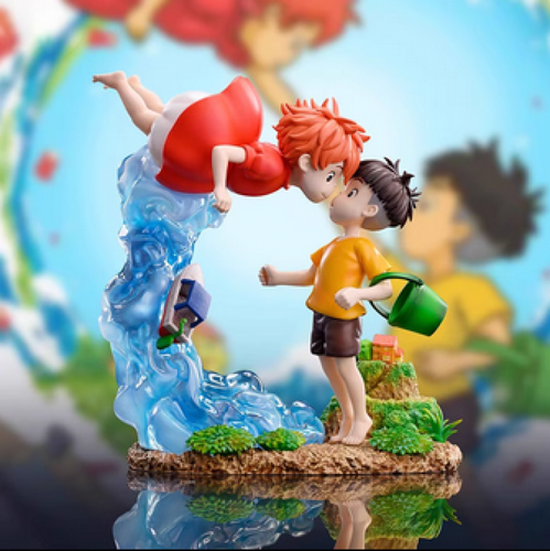 Ponyo On The Cliff Ponyo Sōsuke Anime Gift Statue Ornaments Figures ...