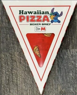 Crazy Boxer Brand Mens Boxer Brief Pizza Lilo & Stitch Hawaiian Size ...
