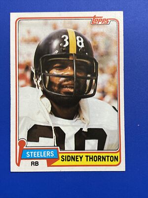1981 Topps - #61 Sidney Thornton. Pittsburg Steelers | eBay