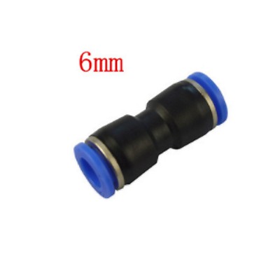 2pcs 6-6 mm pneumatic Union Straight fitting Quick Push fit air ...