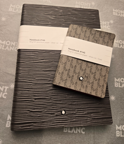 2x - Montblanc 134089 117593 notebooks size 146 'bark' and 'XC' Red ...
