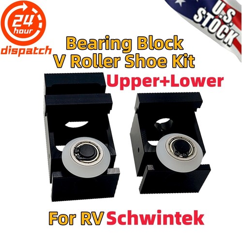 Bearing Block W/ V Roller Shoe Upper+Lower For RV Schwintek Slide Out ...