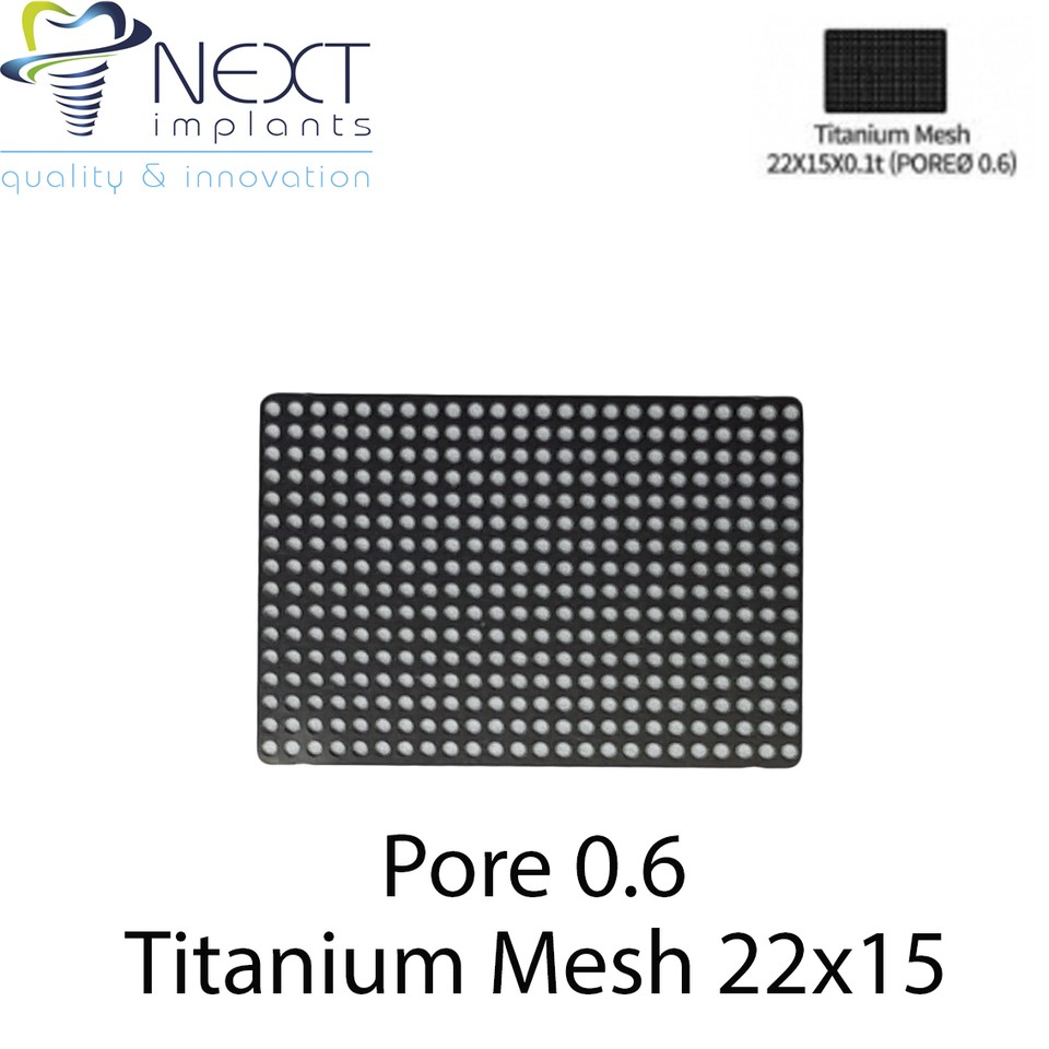 Surgical Titanium membrane 22x15x01 Ø 0.6 mesh bone tack barrier | eBay