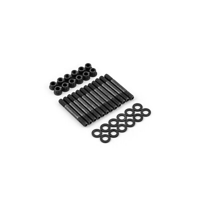 Ford SB 289 302 351 Windsor 12 Point Black Oxide Intake Manifold Stud ...