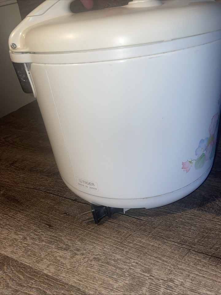 Tiger JNP-1800-FL 10-Cup Rice Cooker and Warmer, Floral White | eBay
