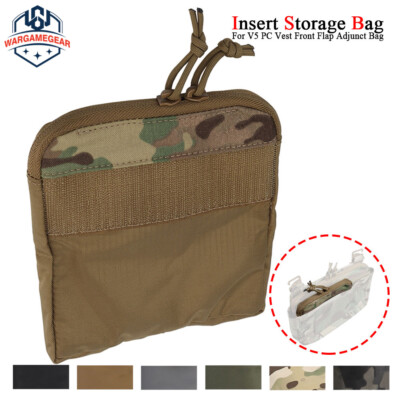 Tactical Insert Bag Zipper Pouch Bag for Tactical Vest Front Panel ...
