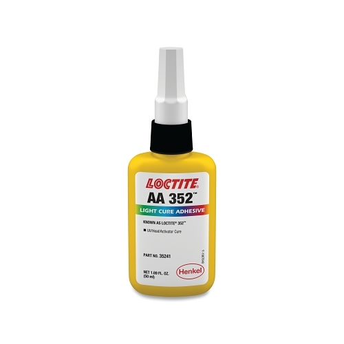 Loctite Loctite® Aa 352 Light Cure Adhesive, 50 Ml, Bottle, Light Amber ...