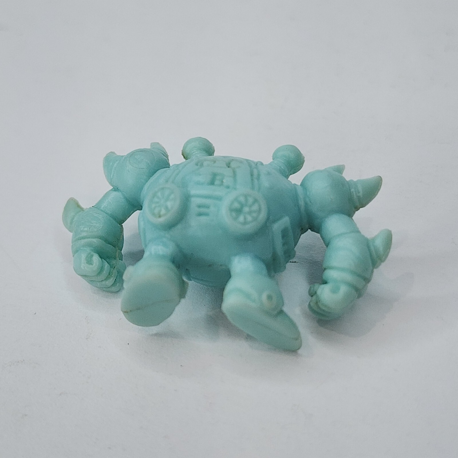 Mega Man Rockman 1.5" Bubble Crab Light Blue Rubber Keshi Figure Bandai ...