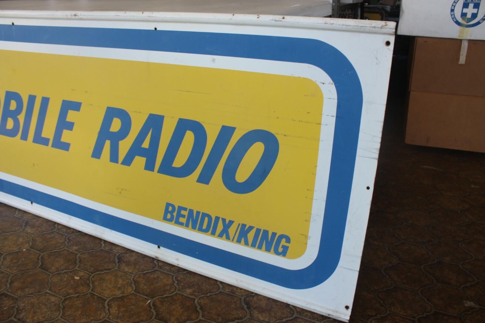 Antique Vintage GE Mobile Radio Bendix King Sign Airplane Avionics ...