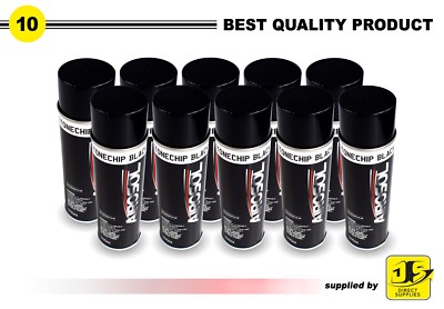 10 X Stone Guard Black Spray Paint Stone Chip 500ml Aerosol Stonechip ...