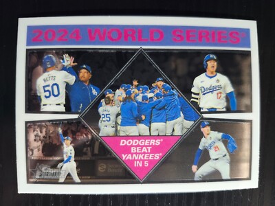 2025 Topps Heritage Chrome Dodgers World Series SP #462 Dodgers Yankees ...