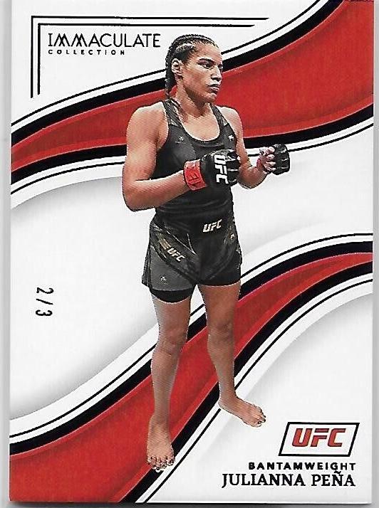 2023 Panini Immaculate Collection UFC - Julianna Pena #73 Purple /3 for ...