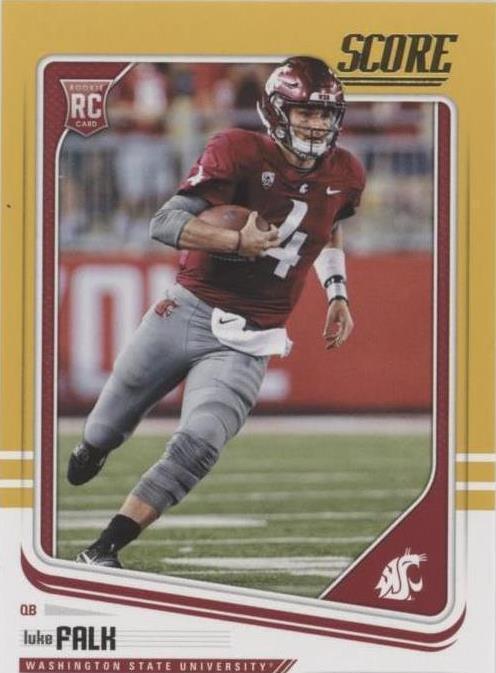 2018 Score - Rookies Luke Falk #355 Gold (RC) for sale online | eBay