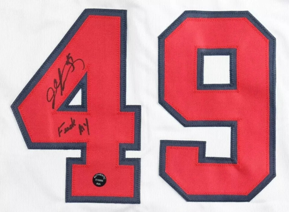 John Rocker Signed Atlanta Braves Jersey Inscribed "F**K N.Y ...