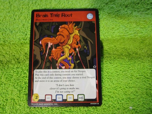 Brain Tree Root 43/234 Base Set Neopets 2003 | eBay