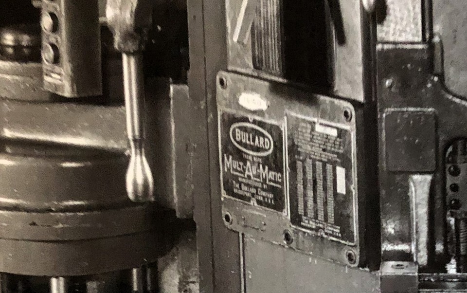 1950s MANUFACTURING FACTORY BULLARD MUT-AU-MATIC LATHE MACHINE PHOTO ...