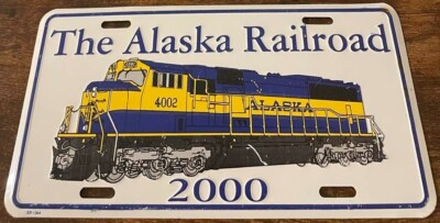 The Alaska Railroad Booster License Plate Train Locomotive | eBay