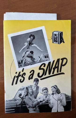 Eastman Kodak Co. 23- Page Booklet "ITS' A SNAP" Photography Tips ...