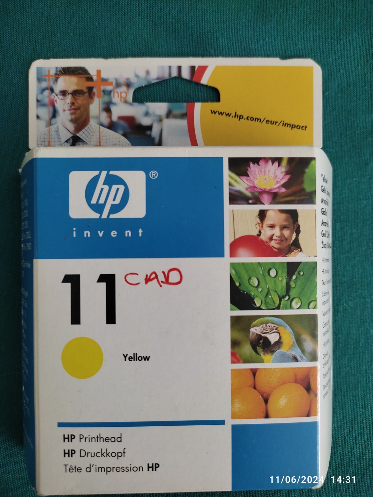 HP 11 Yellow Printhead for sale online | eBay