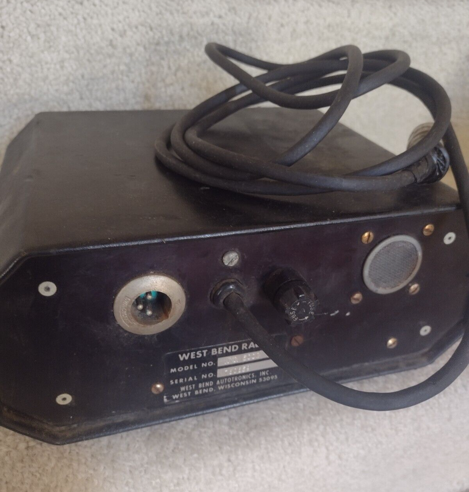 Vintage West Bend MVR-5000 Police Car Radar Speed Detection Unit RCA ...