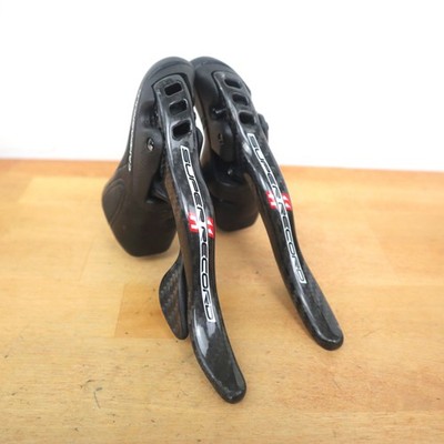 Campagnolo Super Record Ergo Shifters Black Carbon 11 Speed Rim Brake Road Bike | eBay