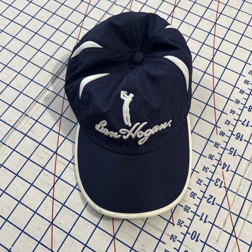Ben Hogan Golf Mens Blue / White Vented Hat Cap One Size Script Logo ...