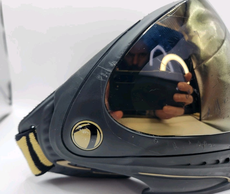 Dye Invision i4 Pro Blank And Gold Thermal Lens Goggles Paintball ...