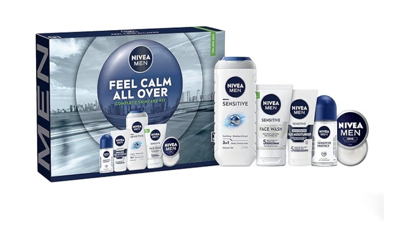 NIVEA MEN Feel Calm All over Skincare Set (5 Products) | eBay UK