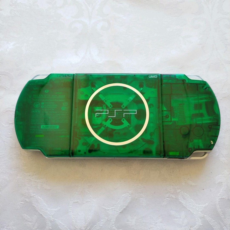 Sony PSP-3000 Custom Clear Green Console Ready to Play | eBay