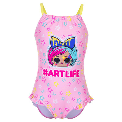 Girls Pink Bathers/ Swimsuit - LOL Surprise | eBay