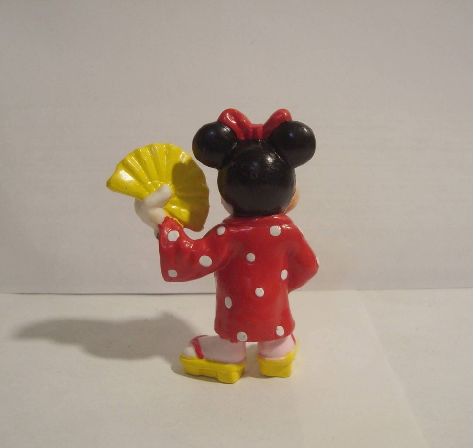 DISNEY EPCOT JAPAN MINNIE MOUSE APPLAUSE PVC FIGURE CAKE TOPPER KIMONO ...
