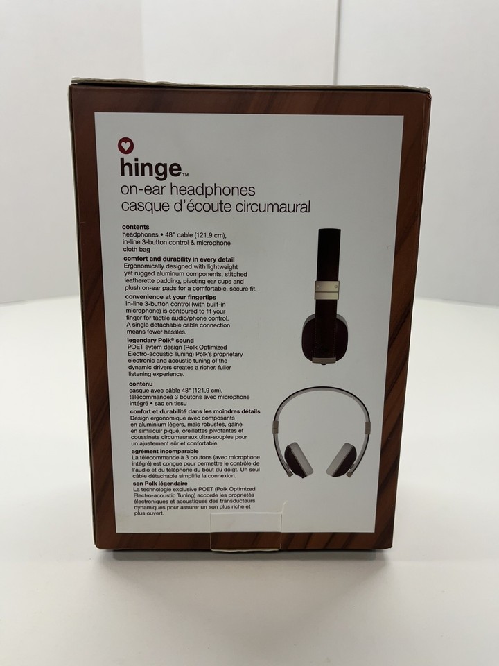 PolkAudio Hinge Wireless On-Ear Headphones (Made For iPod iPhone & iPad ...