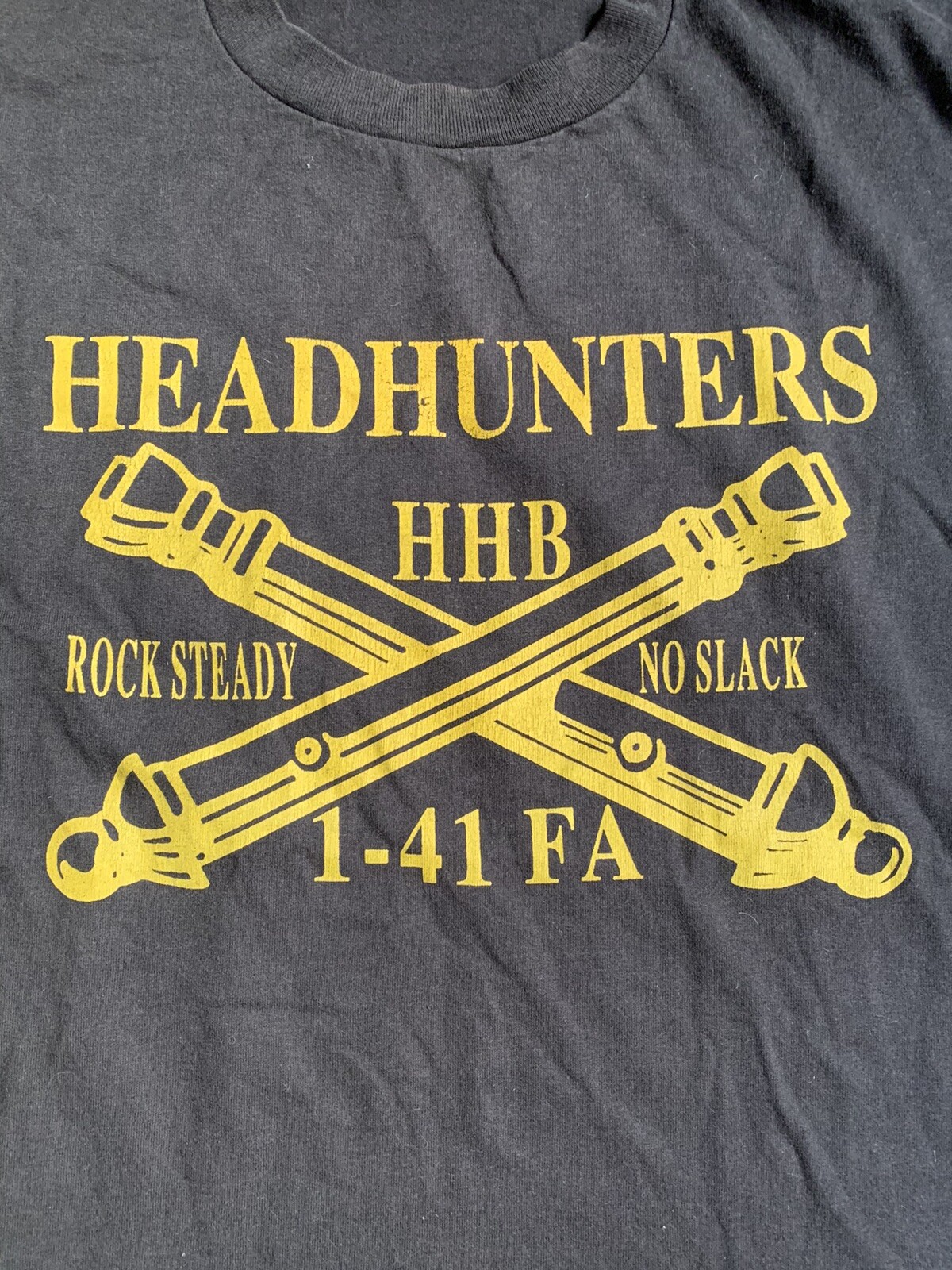 Rare Vintage Army Military 1 41 FA Battalion T-Shirt … - Gem