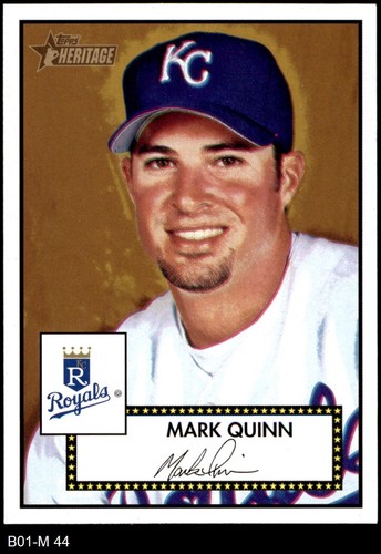 2001 Topps Heritage #44 Mark Quinn Red Back Royals VARIATION 8 - NM/MT | eBay