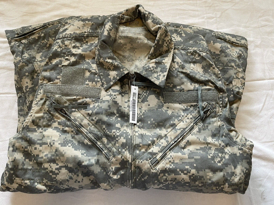 US Military CVC ACU Digital Fire resistant TANKERS COVERALLS ARAMID ...