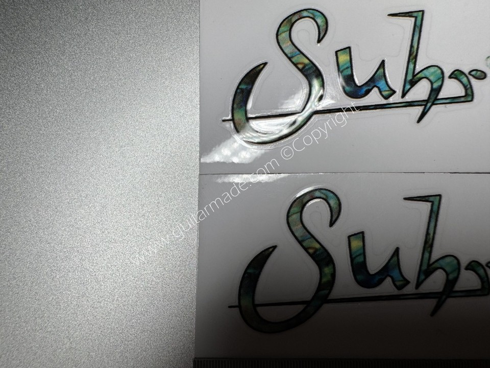 2Pcs Abalone Shell Pattern Headstock Vinyl Sticker For Suhr Electric ...