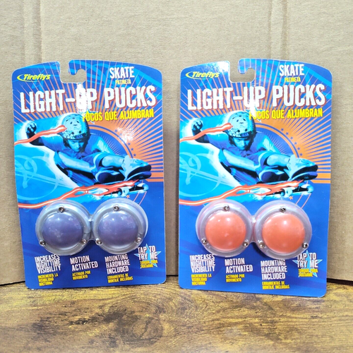 Skate Light-Up Pucks Tireflys Motion Activated Skateboard Lights ...
