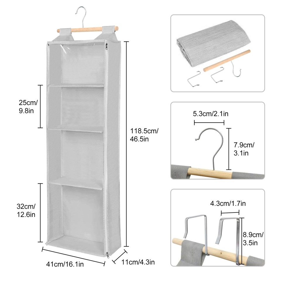 Hanging Yarn Storage Organizer, Over the Door Hanging Yarn Holder with ...