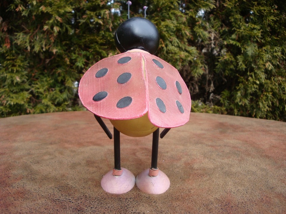 Handcrafted Metal Lady Bug Bobble Head Figure | eBay