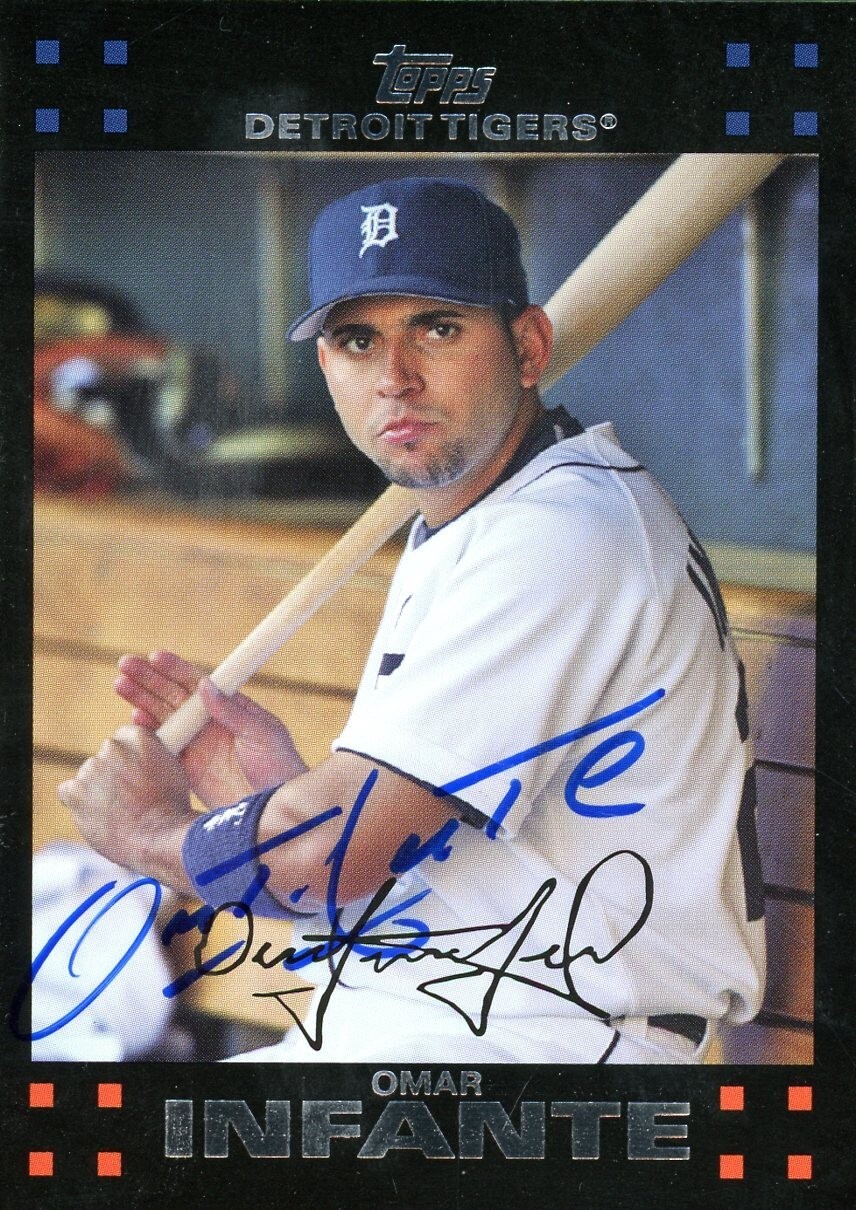 2007 Topps OMAR INFANTE Signed Card autograph AUTO TIGERS | eBay