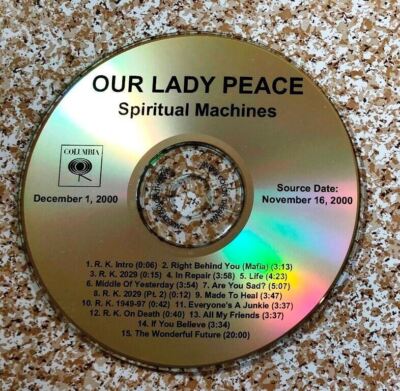 Our Lady Peace - Spiritual Machines album cover Promo Promotional ...