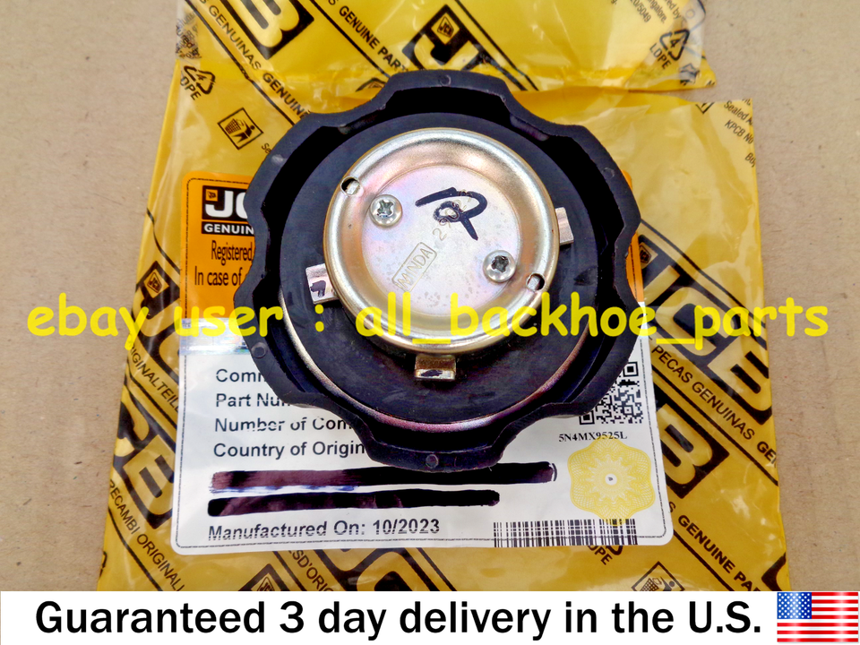 JCB BACKHOE - GENUINE JCB DIESEL TANK CAP LOCKABLE (PART NO 333/Y1373 ...
